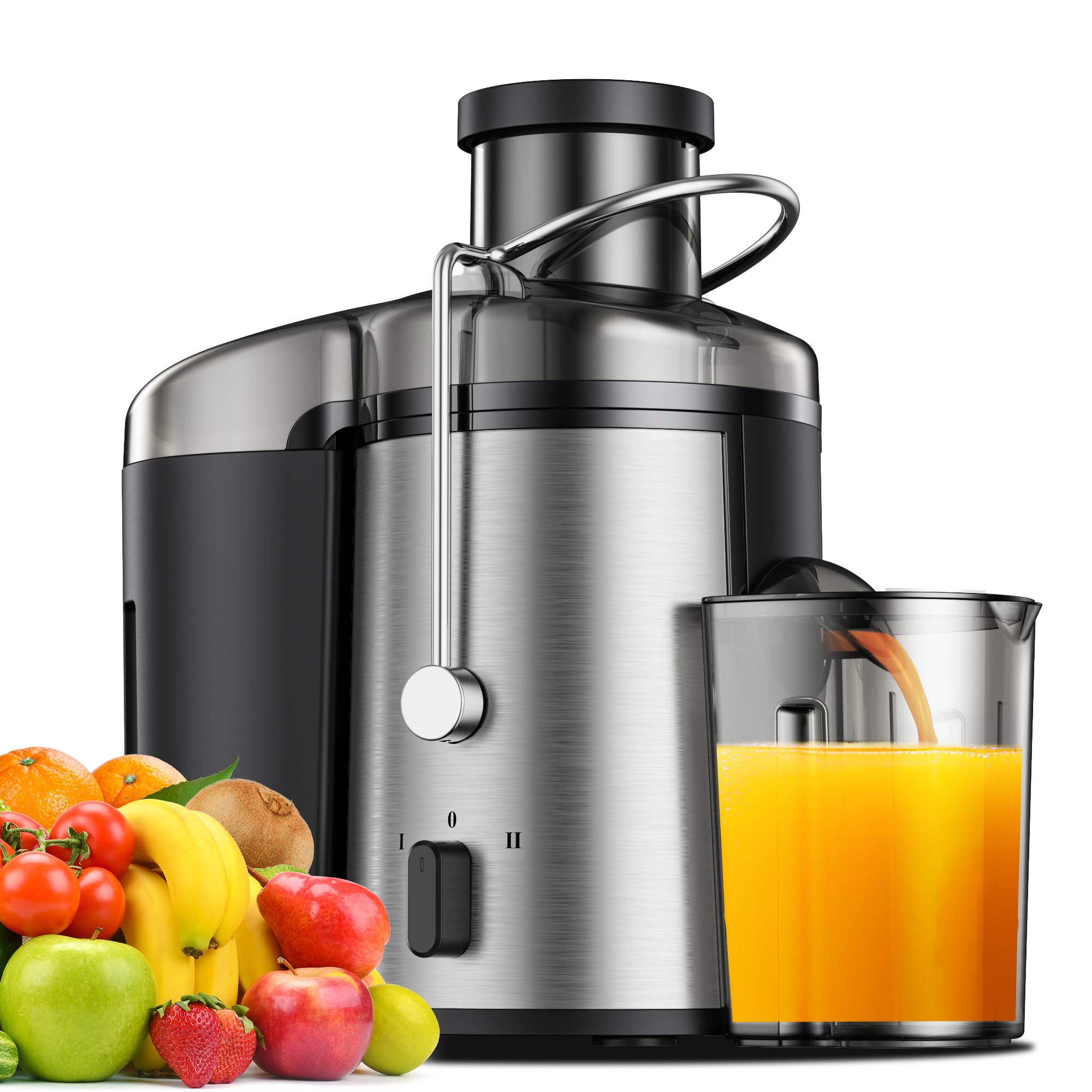 Juicer Machine, 500W Juicer with 3 Inch Wide Mouth