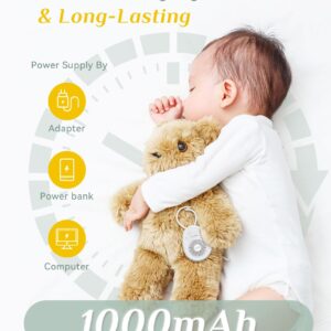 FOXFINE White Noise Machine, Portable Sound Machine with 30 Soothing Sounds, Travel Sound Machine for Sleep with Timer Child Lock, Noise Canceling for Home Office Privacy, Ideal for Baby Kids Adults