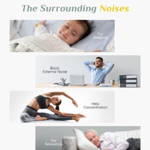 FOXFINE White Noise Machine, Portable Sound Machine with 30 Soothing Sounds, Travel Sound Machine for Sleep with Timer Child Lock, Noise Canceling for Home Office Privacy, Ideal for Baby Kids Adults