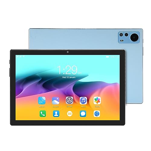 10.1 Inch Tablet, 8MP 13MP Tab M10 Tablet 8GB 128GB Dual SIM Dual Standby for Android 11 for Study (Blue)