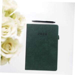 STOBOK Agenda Book English Daily Planner Undated Daily Planner Students Writing Book Memo Books Business Notepads Diary Sketchbook 2024weekly Planner Office Household Products Portable Pu