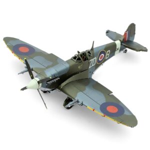 metal earth supermarine spitfire color 3d metal model kit fascinations