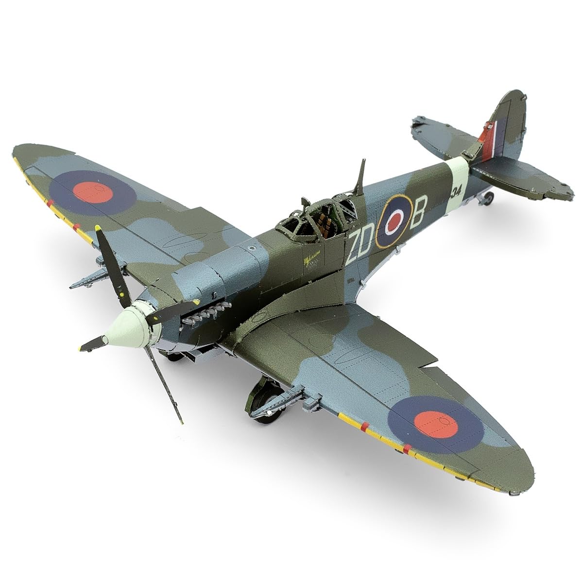 Metal Earth Supermarine Spitfire Color 3D Metal Model Kit Fascinations