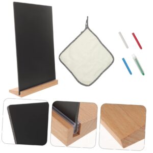 Operitacx Chalk Board Sign Board 1 Set Signature Card Tabletop Chalkboard Stand Tabletop Blackboard Pantry Labels Wedding Table Decor Mini Chalkboard Signs Erasable Small Desktop Acrylic