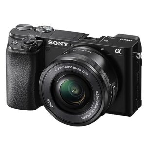 Sony a6100 Mirrorless Camera with 16-50mm Lens, 128GB Extreem Speed Memory,.43 Wide Angle & 2X Lenses, Case,Tripod, Filters, Hood, Grip,Spare Battery & Charger,Editing Software Kit -Deluxe Bundle