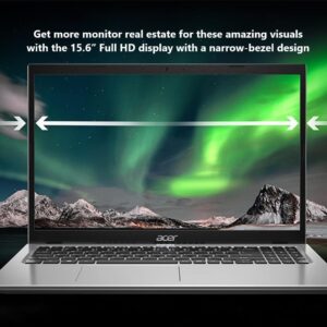 acer 2023 Aspire 1 Slim Laptop for Student, 2023 Newest 15.6" FHD Laptop, Dual-core, Intel Celeron N4500, 16GB RAM, 128GB eMMC, Student & Business, Thin and Light, Win 11 Home S, Bundle with JAWFOAL