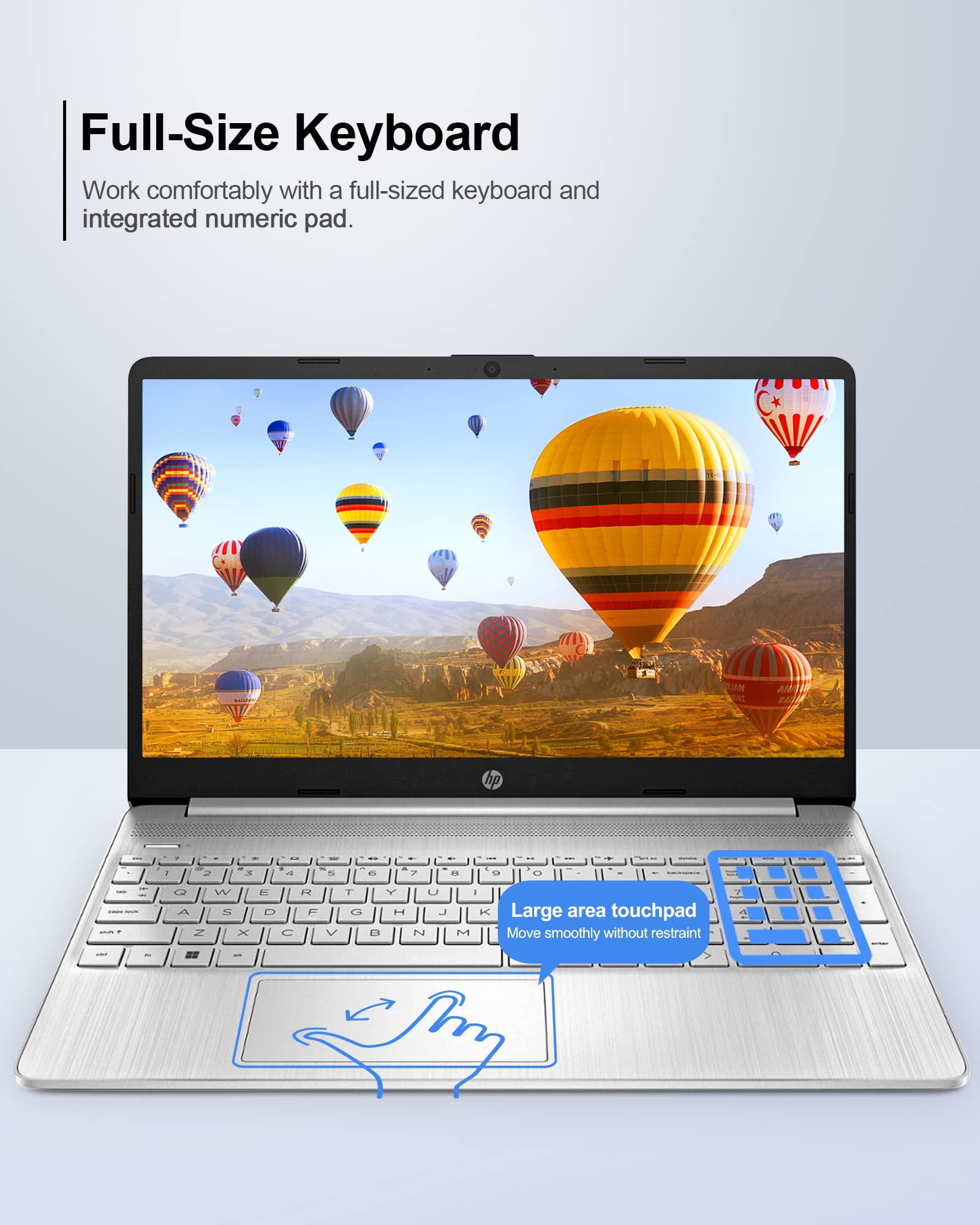 HP 2023 Newest 15.6" Touchscreen Laptop, 16GB RAM, 1T SSD, Intel Core i3-1115G4 Processor, 11 H Battery Life, Wi-Fi, Bluetooth, Webcam, HDMI, Windows 11 Home in S Mode