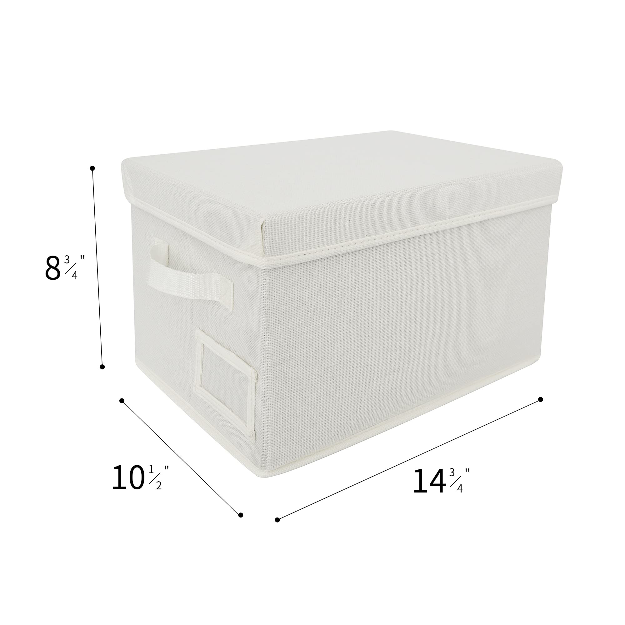 GRANNY SAYS Bundle of 4-Pack Cube Storage Bins & 3-Pack Rectangle Storage Bins with Lids