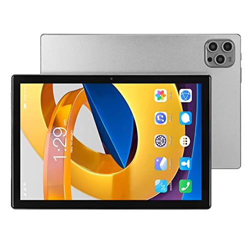 ciciglow 10.1 Inch HD Tablet Multifunction 6GB RAM 64GB ROM 8 Core MTK6750 Chip Tablet PC for 11 US Plug 110-240V (Gray)