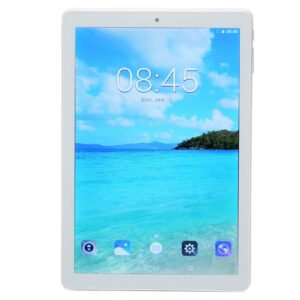 ciciglow 10.1 Inch Tablet Octa Core CPU 2GB 16GB 1920x1200 Dual SIM HD Tablet US Plug (Silver)