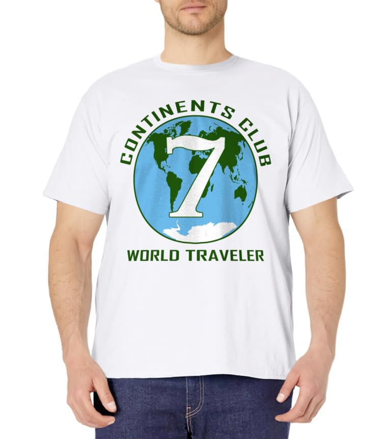 7 Continents World Traveler Club T-Shirt