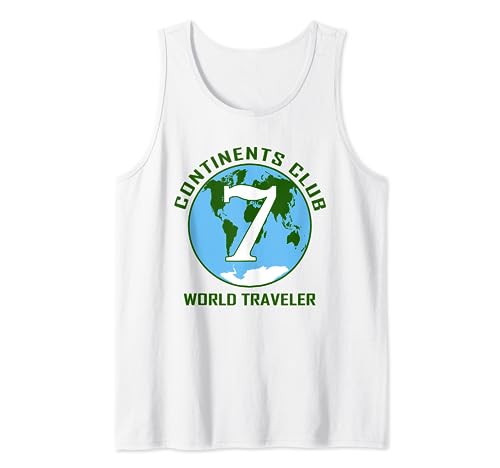 7 Continents World Traveler Club Tank Top