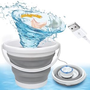 portable washing machine, mini washing machine ultrasonic turbine wash, mini portable washer for underwear, sock, baby clothes, travel, camping, dorm, rv, home foldable small portable laundry machine