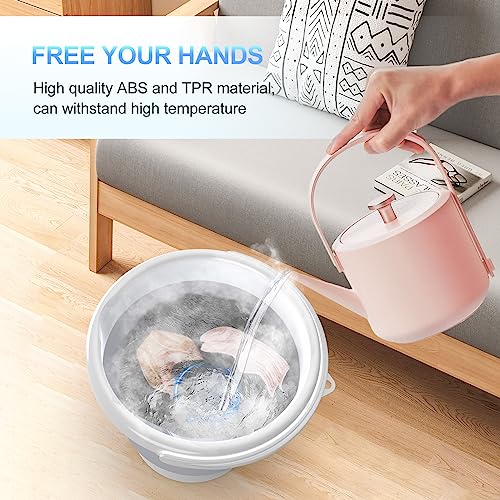 Portable Washing Machine, Mini Washing Machine Ultrasonic Turbine Wash, Mini Portable Washer for Underwear, Sock, Baby Clothes, Travel, Camping, Dorm, RV, Home Foldable Small Portable Laundry Machine