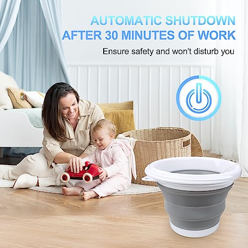 Portable Washing Machine, Mini Washing Machine Ultrasonic Turbine Wash, Mini Portable Washer for Underwear, Sock, Baby Clothes, Travel, Camping, Dorm, RV, Home Foldable Small Portable Laundry Machine