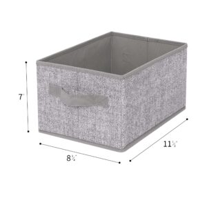 GRANNY SAYS Bundle of 4-Pack Cube Storage Bins for Organizing & 3-Pack Fabric Storage Bins