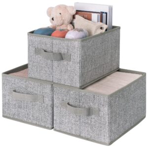 GRANNY SAYS Bundle of 4-Pack Cube Storage Bins for Organizing & 3-Pack Fabric Storage Bins