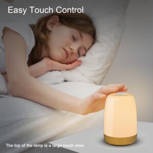 Dremkit Night Light,Nursery Night Light for Baby,Rechargeable Kids Nightlight,Touch Night Lamp for Breastfeeding,Newborn and Toddlers Bedrooms,Wood Grain