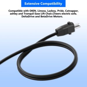 BXIZXD 11.5FT Recliner Power Supply and 6.6 Feet Extension Power Cord