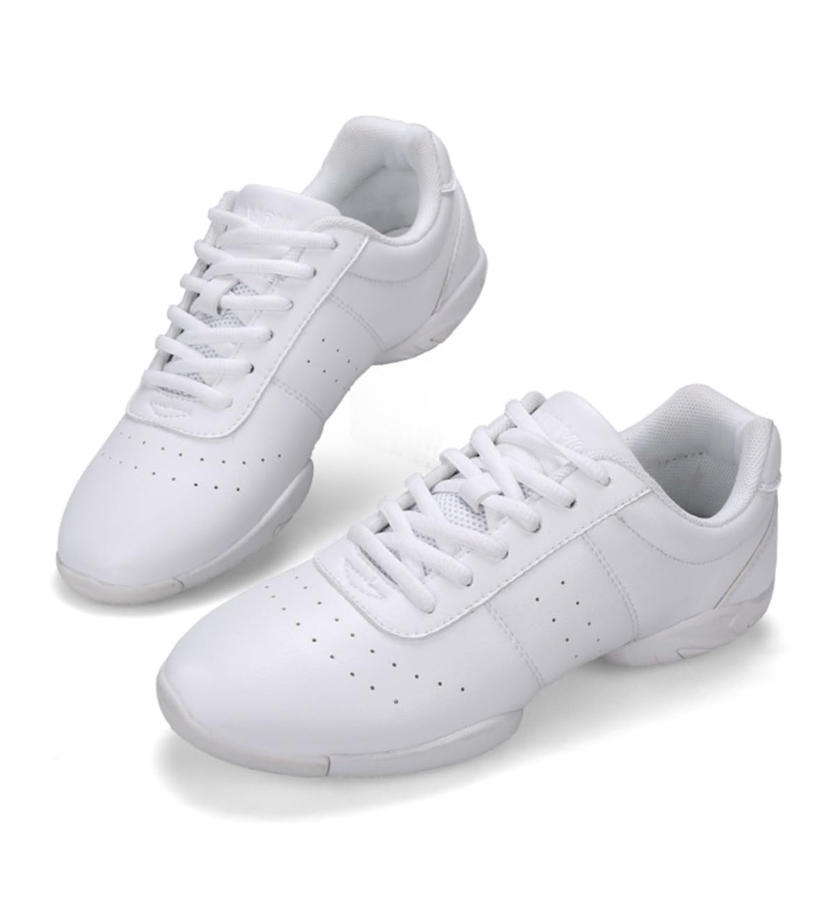 Fenlogft Women Ultra Comfortable Aerobic Cheer Sport Shoes - Training Competition Cheerleading Sneakers for Adults and Youth Girl (7,White)