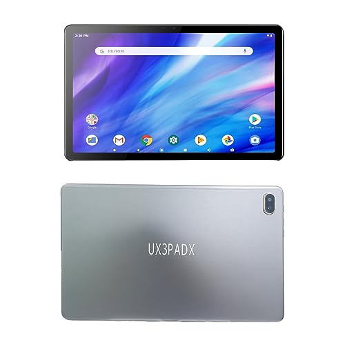 UX3PADX Android 12 Tablet 10 inch Tablets, 4GB+64GB Tablet, 8 Core Android Tablet, 2.4G WiFi, 1200 * 1920IPS, 5000mAh, Bluetooth 5.0, GPS, Dual Camera