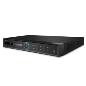 amcrest 4k nv4232-ei 32ch ai nvr, smart nvr, facial recognition, facial detection & vehicle detection - supports 32 x 4k ip cameras, supports 2 x 16tb hdd (not included) (no poe ports included)