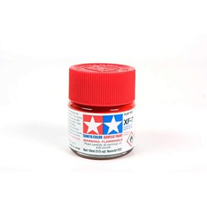 tamiya acrylic mini xf7 flat red tam81707 plastics paint acrylic