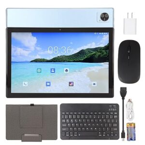 HEEPDD 2 in 1 Tablet, 100-240V 10.1in Tablet 8G RAM 256G ROM 8 Core 2.4GHz 5G WiFi Connection with Travel Case (US Plug)