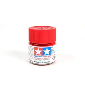 tamiya acrylic mini x7 red tam81507 plastics paint acrylic