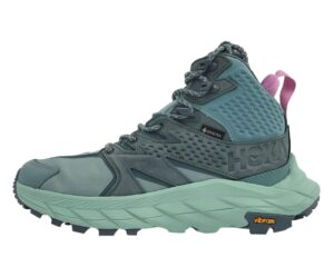 hoka one one anacapa mid gtx womens shoes size 8, color: trellis/mist green