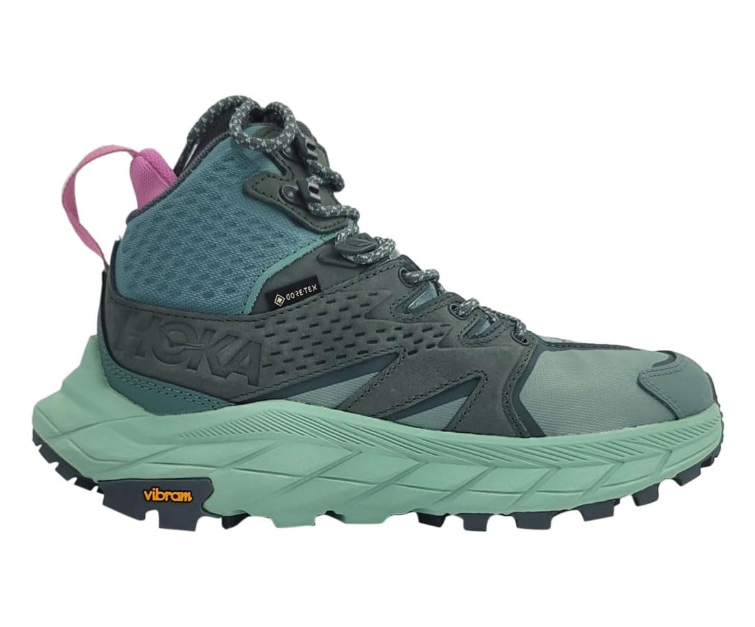 HOKA ONE ONE Anacapa Mid GTX Womens Shoes Size 8, Color: Trellis/Mist Green