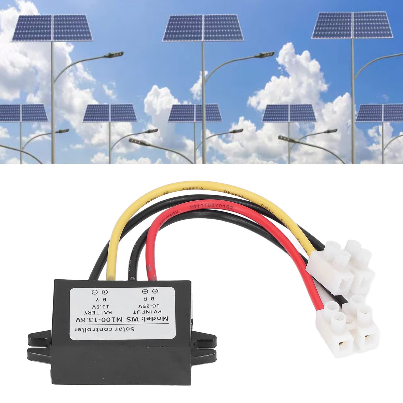 MPPT Solar Controller, Under Voltage Protection Solar Charge Controller Synchronous Rectifier Circuit Structure Maximum Power for Battery (WS-M100-13.8V)