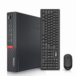 lenovo thinkcentre m710q tiny mini desktop pc - intel i5-6500t, 32gb ddr4 ram,new 512gb nvme ssd + 1tb ssd,wireless wi-fi bluetooth, keyboard and mouse,windows 10 pro (renewed)