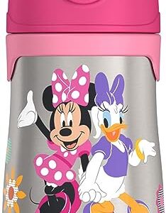 THERMOS Vacuum Insulated Stainless Steel 10oz Straw Bottle, MINNIE MOUSE