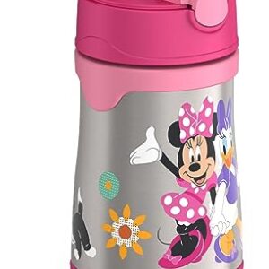 THERMOS Vacuum Insulated Stainless Steel 10oz Straw Bottle, MINNIE MOUSE