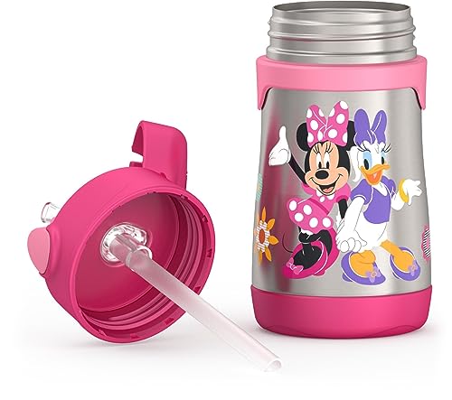 THERMOS Vacuum Insulated Stainless Steel 10oz Straw Bottle, MINNIE MOUSE