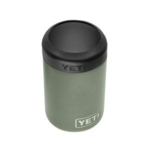 yeti rambler 12 oz. colster can insulator for standard size cans, camp green (no can insert)