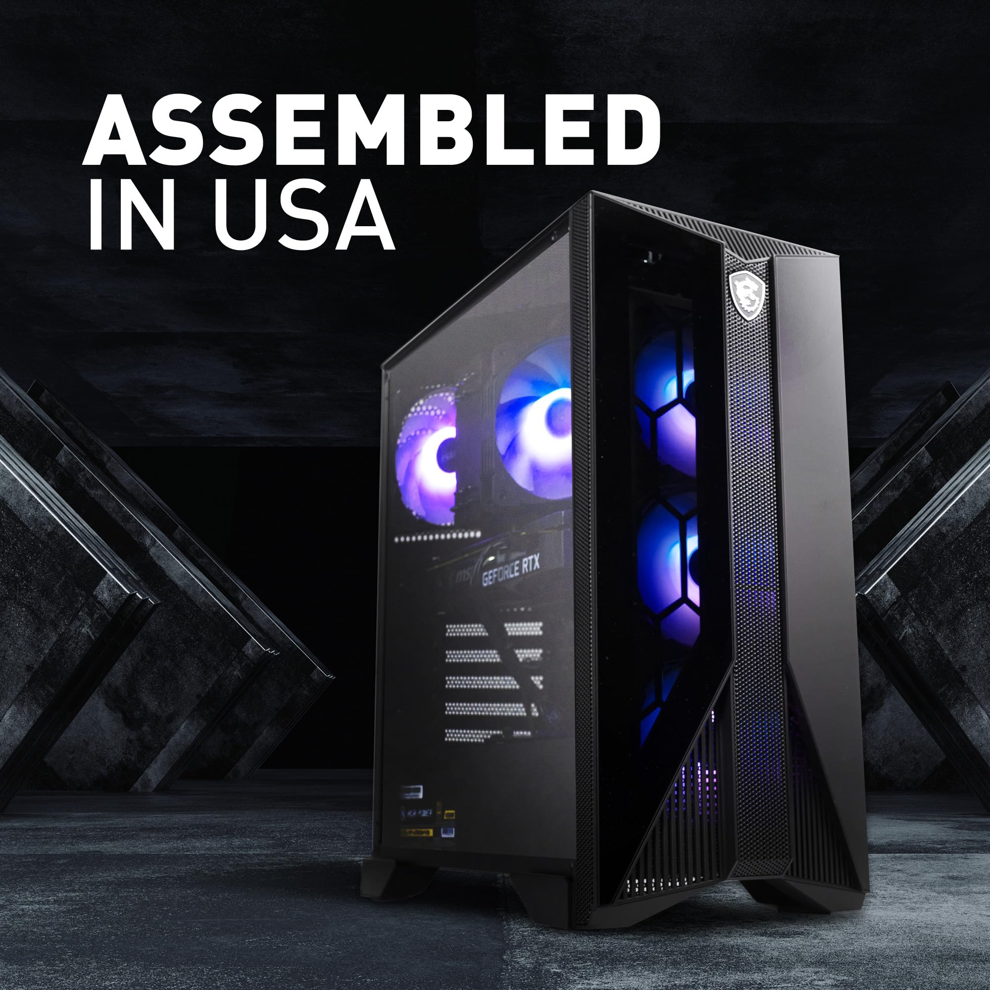 MSI Aegis ZS Gaming Desktop, AMD Ryzen 7 7700, GeForce RTX 4060, 16GB RAM, 1TB SSD, RGB Fan Cooling, Wi-Fi 6E, Keyboard & Mouse Included, DIY Friendly, Windows 11 Home-Adv: 7NUC-607US