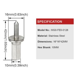 Toolcool Dowel Maker Accessories Stock Holder Screw Nail Drill Adapter Use to Attach Stock to The Drill