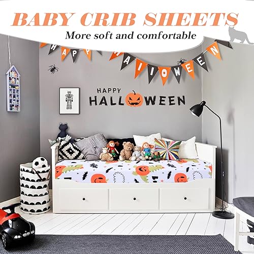 Suyfhdc Crib Sheets for Girls, Baby Sheets Fitted Crib Sheet, Soft Breathable Microfiber Fits Standard Size Crib 28in x 52inchs