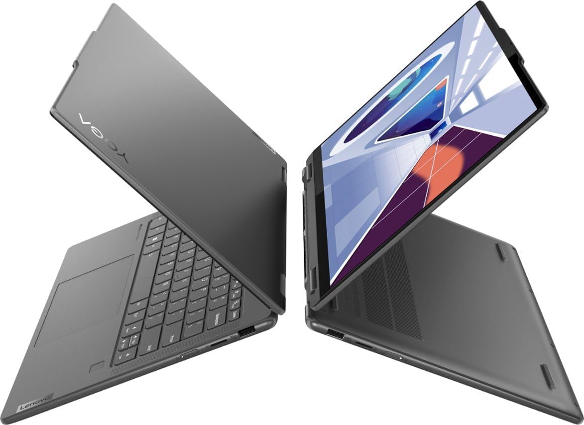 Lenovo 2023 Newest Yoga 7i 2-in-1 Laptop, 14" 2.2K IPS Touchscreen, Intel Core i7-1355U(10 core), 16GB RAM, 1TB SSD, Intel Iris Xe Graphics, Backlit Keyboard, Wi-Fi 6E, Windows 11 Home, Storm Grey