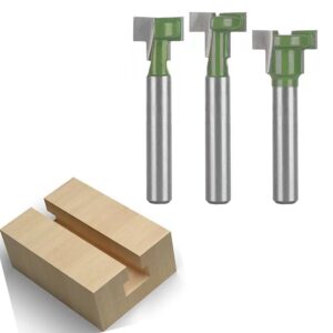 TOTOWOOD Keyhole Router Bits Set, 1/4" Shank Router Bit Set ，6 pcs Router Bit Set 1/4 & 5/16 & 3/8 & 9/16 & 1/2 & 5/8 Inch Blade Diameter