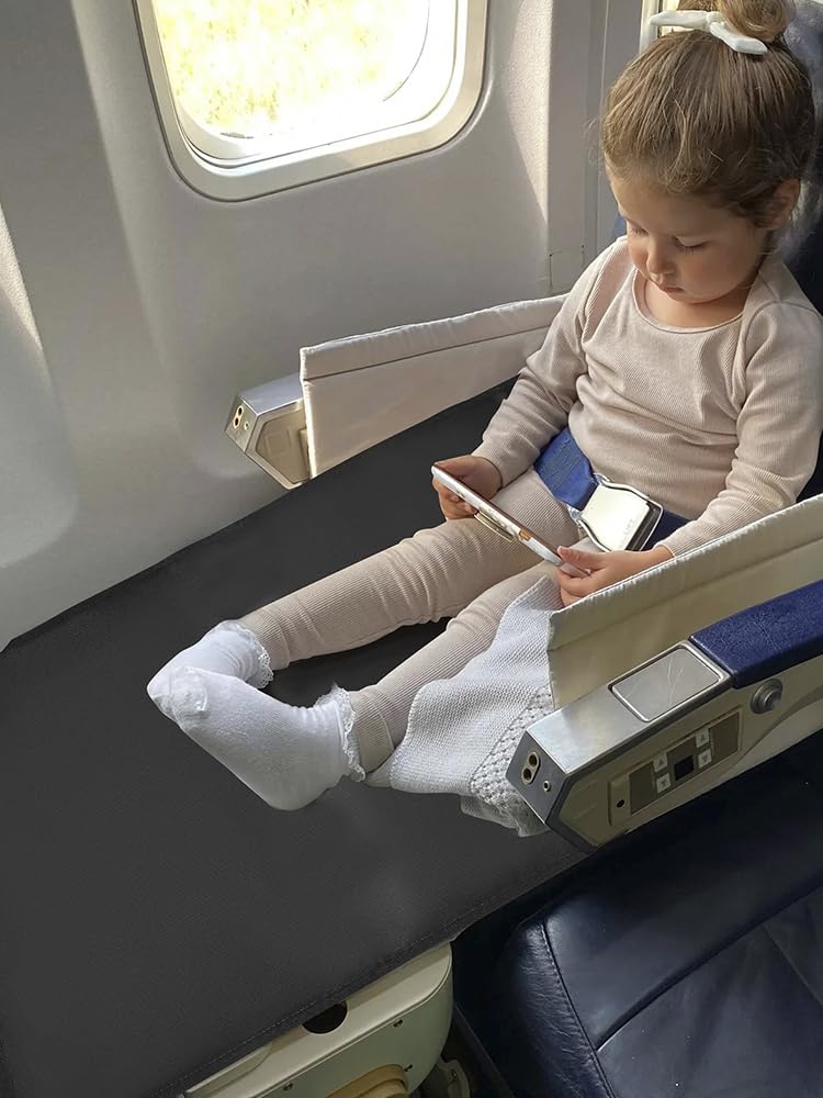 Airplane Bed for Toddler,Airplane Footrest for Kids,Portable Toddler Travel Bed,Baby Travel Essentials for Flying Sleeping,Airplane Seat Extender for Kids,Travel Essentials for Kids Toddlers(suit)