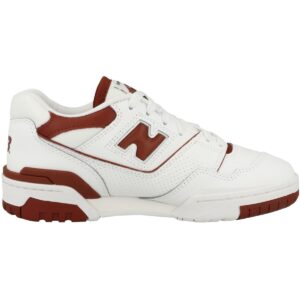 New Balance 550 Womens White Brick Red Size 6.5