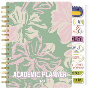 2024 planner academic planner college school planner 2024-2025 academic year, 17-month student planner from aug. 2023 to dec. 2024, 8.5" x 6.3" hardcover, includes 8 sheets of stickers