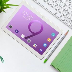 Dual Band Tablet, Support 2.4G 5.0G WiFi Octa Core CPU Portable Tablet for Android 10 for Office (US Plug)