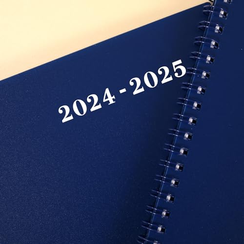 2024-2025 Monthly Planner - Monthly Planner/Calendar 2024-2025, Jul. 2024 - Dec. 2025, 9'' x 11'', 18 Months Planner, Sticky Tabs, Back Pocket - Navy