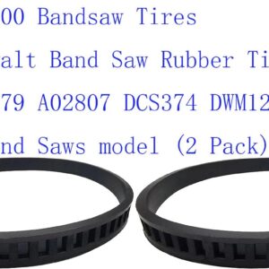 650721-00 Bandsaw Tires For Dewalt Band Saw Rubber Tires 514002079 A02807 DCS374 DWM120 More Band Saws model (2 Pack)