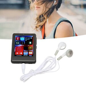 Mp3 Player with Bluetooth 5.0, Full Touch Screen Mp3 Mp4 Player, Portable HiFi Sound Walkman Digital Music Player with FM Radio, Supports up to 256GB (Black)