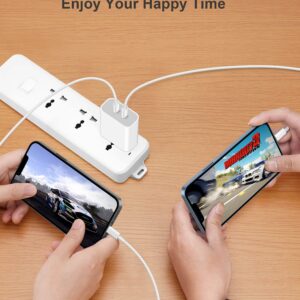 USB C Charger Block, 40W Dual Port USBC Wall Charger Plug PD Power Adapter Type C Fast Charging Brick Cube for iPhone 15/14/13/12/11/Pro Max/Plus/XS, Watch 8/7, iPad, Samsung, Google Pixel 7/6